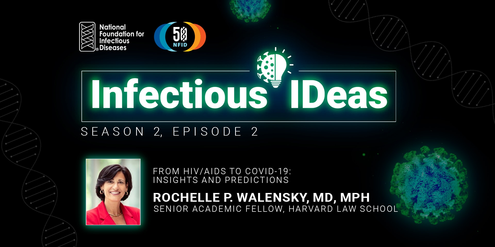 From HIV/AIDs to COVID-19: Insights and Predictions with Rochelle P. Walensky, MD, MPH – NFID